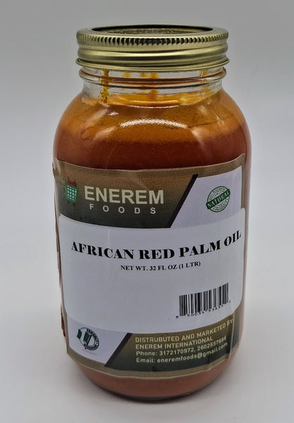 Enerem African Red Palm Oil / Epo Pupa / Nigerian Palm Oil 1litre (1/4 ...