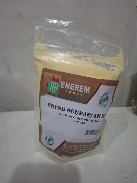 Enerem Fresh Raw Pap / Ogi / Akamu / African Corn Porridge 1lb – Enerem ...